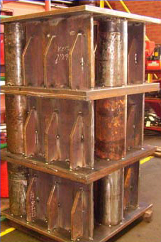 Hydraulic stacking system to raise shovels - Afkos Industries